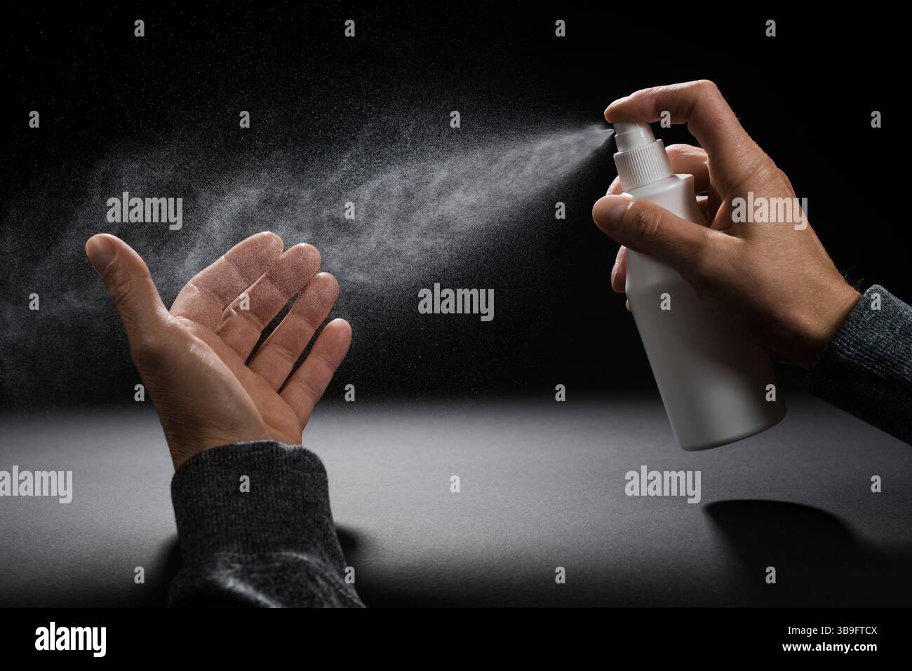 Hand disinfection antiseptic spray sanitizer hi-res stock photography ...