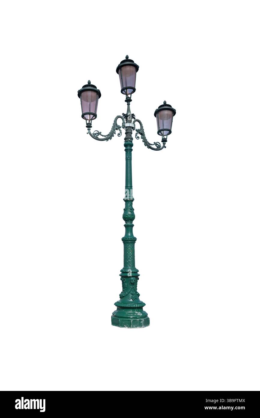 Street lighting in old Cut Out Stock Images & Pictures - Alamy