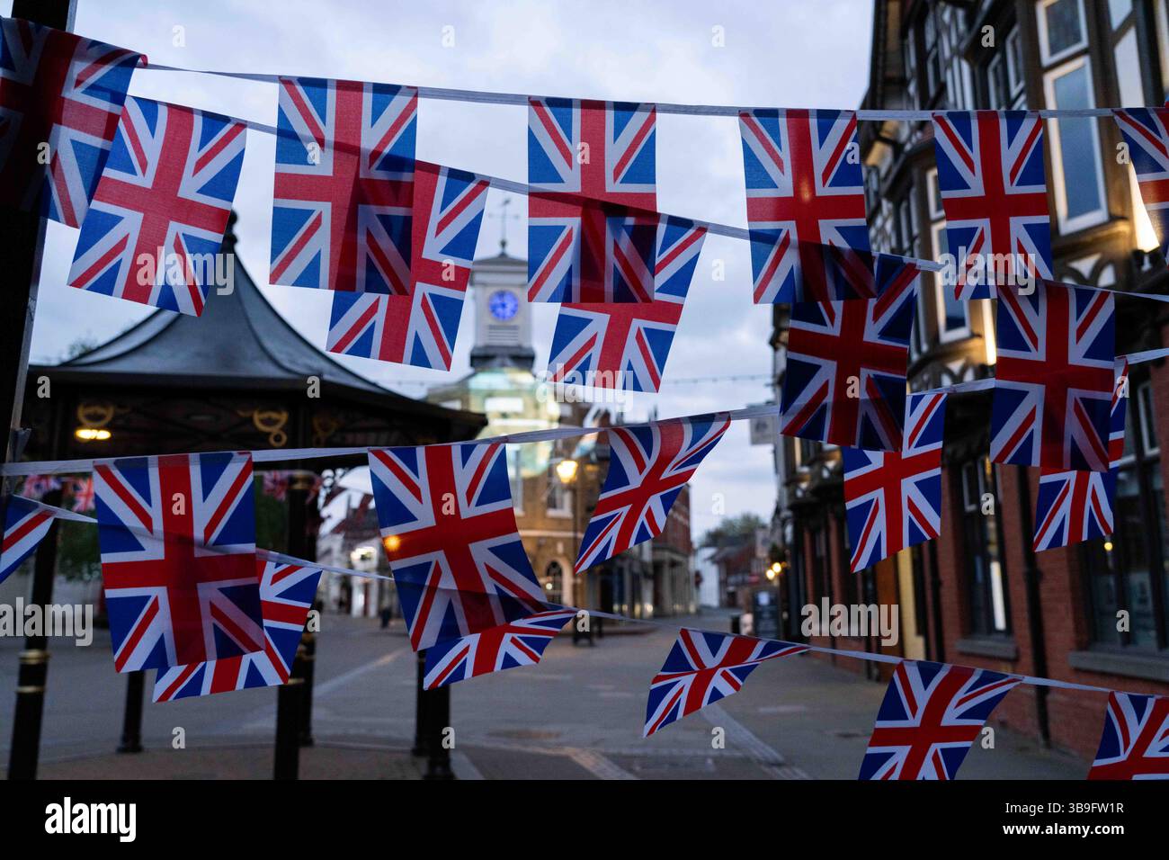 A set of Union Jack flags on display during the 80th Anniversary of VE ...