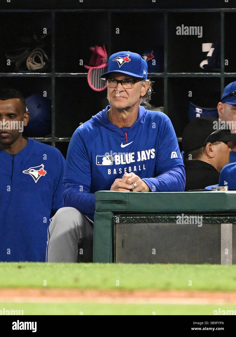 ANAHEIM, CA - MAY 08: Toronto Blue Jays bench coach Don Mattingly (46 ...