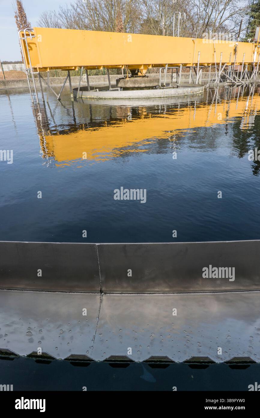 Conventional 3 stage wastewater treatment plant third hi-res stock ...