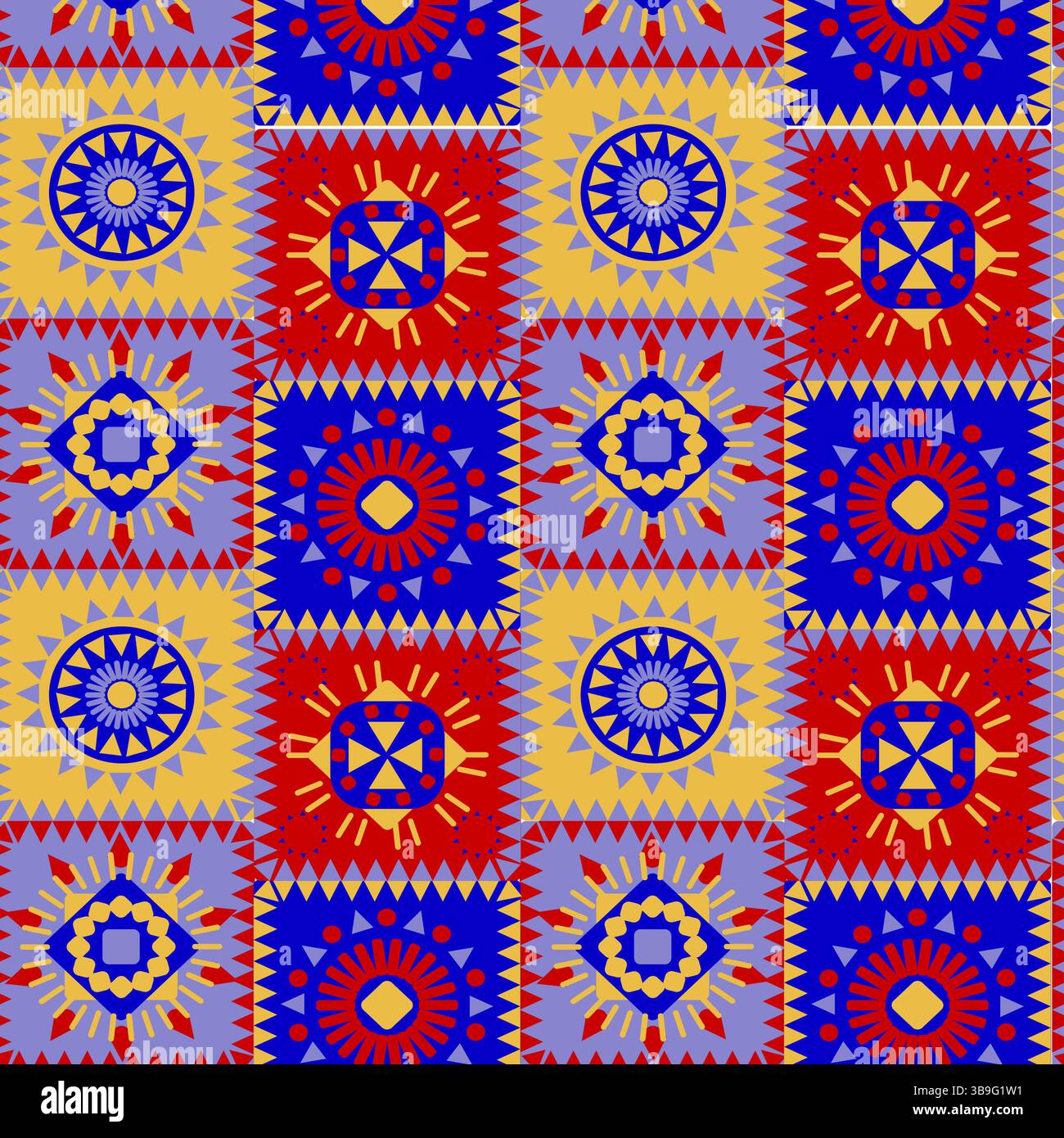 Mexican multicolored Latin American background in the form of diamonds ...