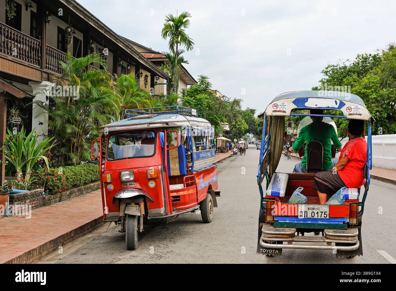 Auto rickshaw, Luang Prabang, Laos, Southeast Asia Stock Photo - Alamy