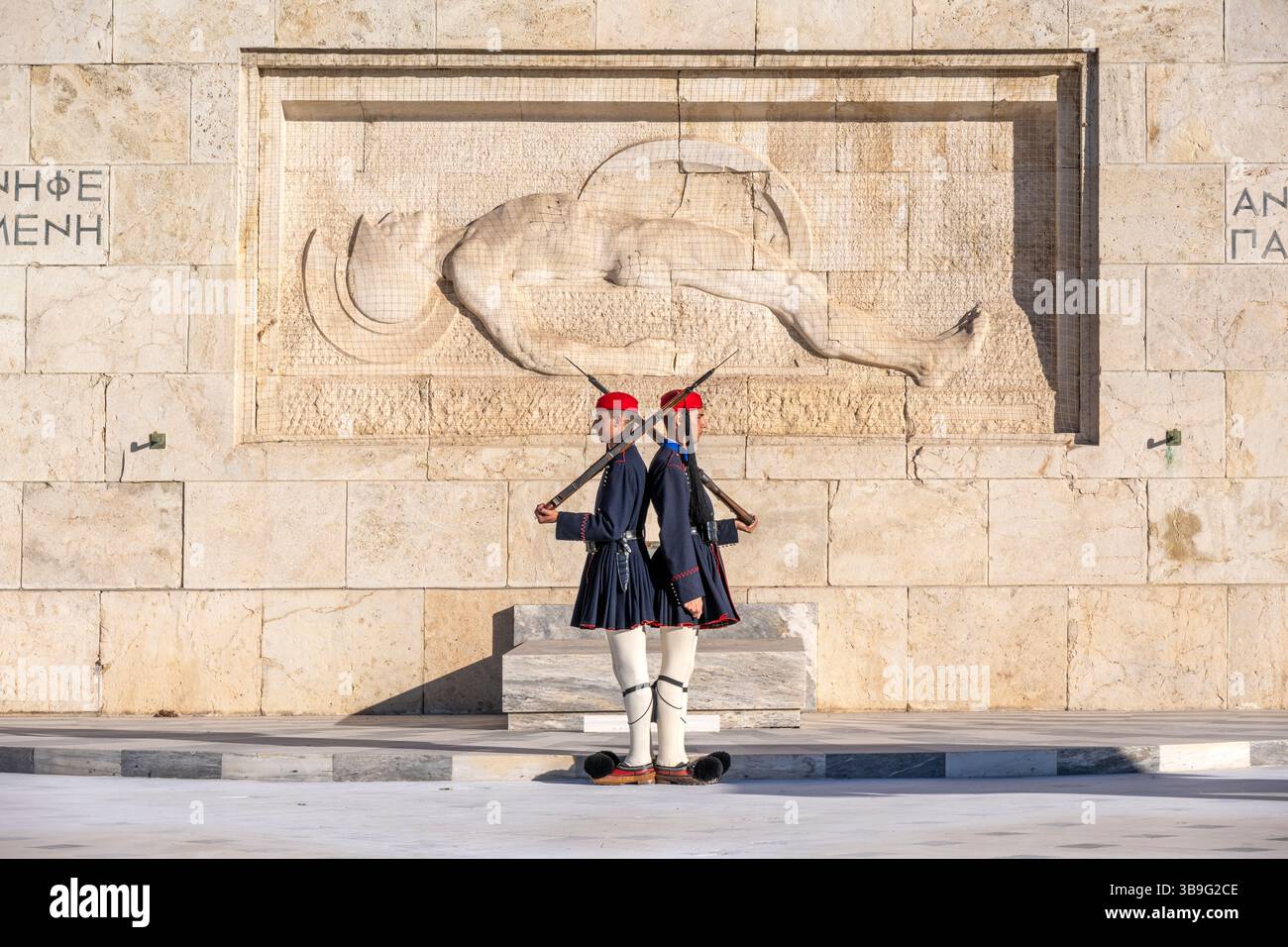 Athens, Greece, Europe. Soldiers of the Presidential Guard (called ...