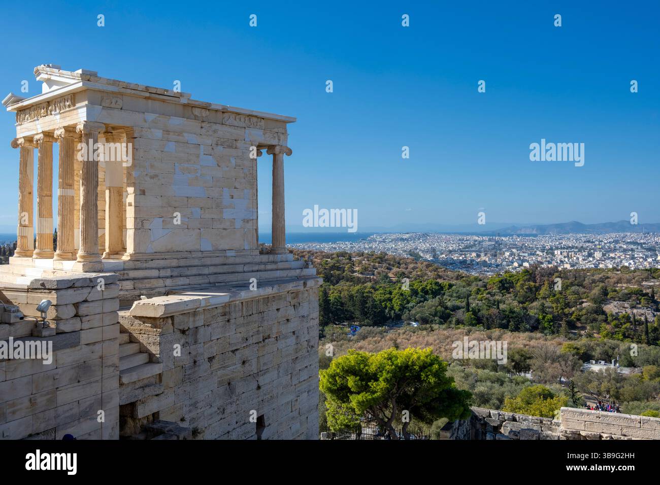 Athens, Greece, Europe. The temple of Athena Nike (goddess of victory ...