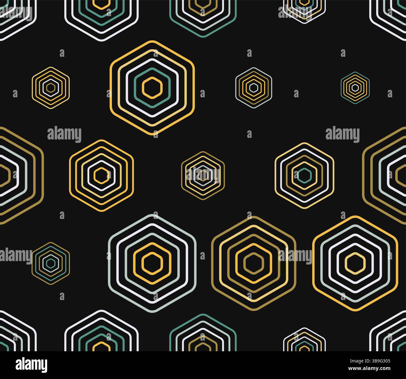 Tileable abstract background. Multicolored geometric elements of varied sizes. Rounded stacked ...