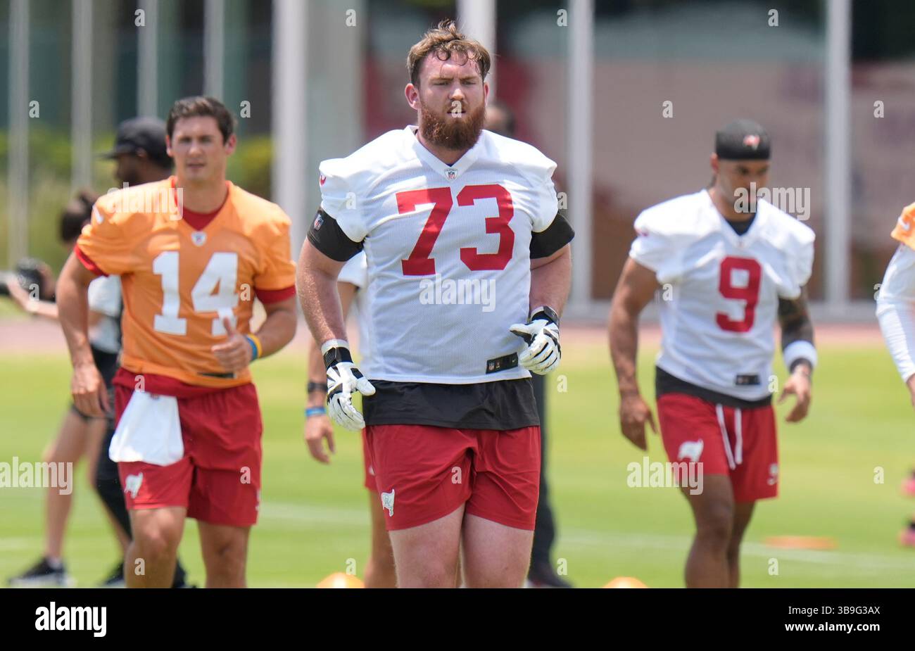 Tampa Bay Buccaneers tackle Connor Galvin (73) during the NFL football ...