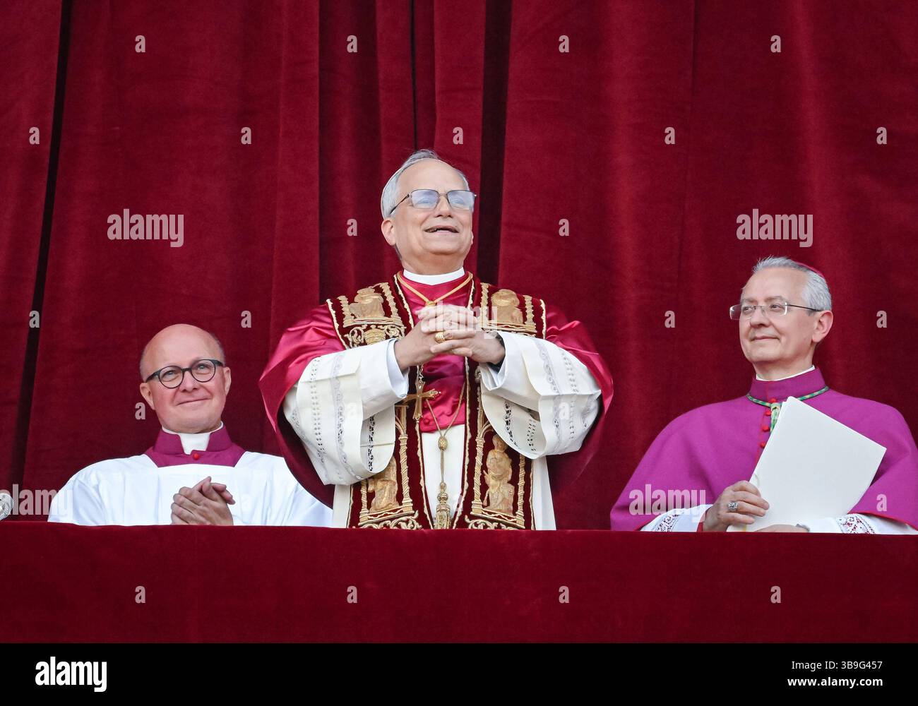 Rom, Vatikan 08.05.2025 Habemus Papam. Zweiter Tag der Papstwahl / des Konklave: 133 Kardinaele ...
