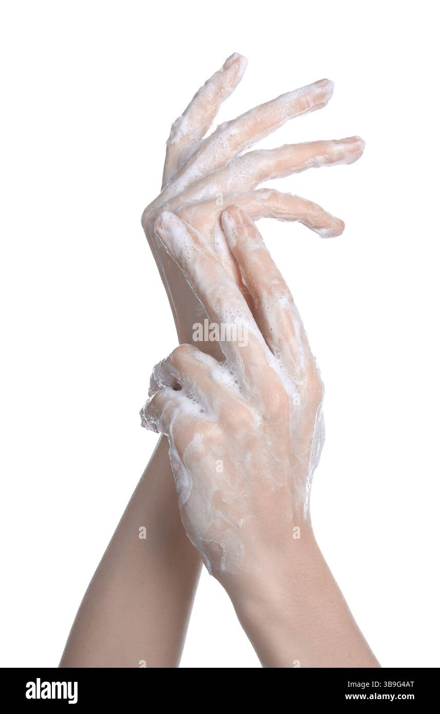 Female hands cleaning on Cut Out Stock Images & Pictures - Alamy