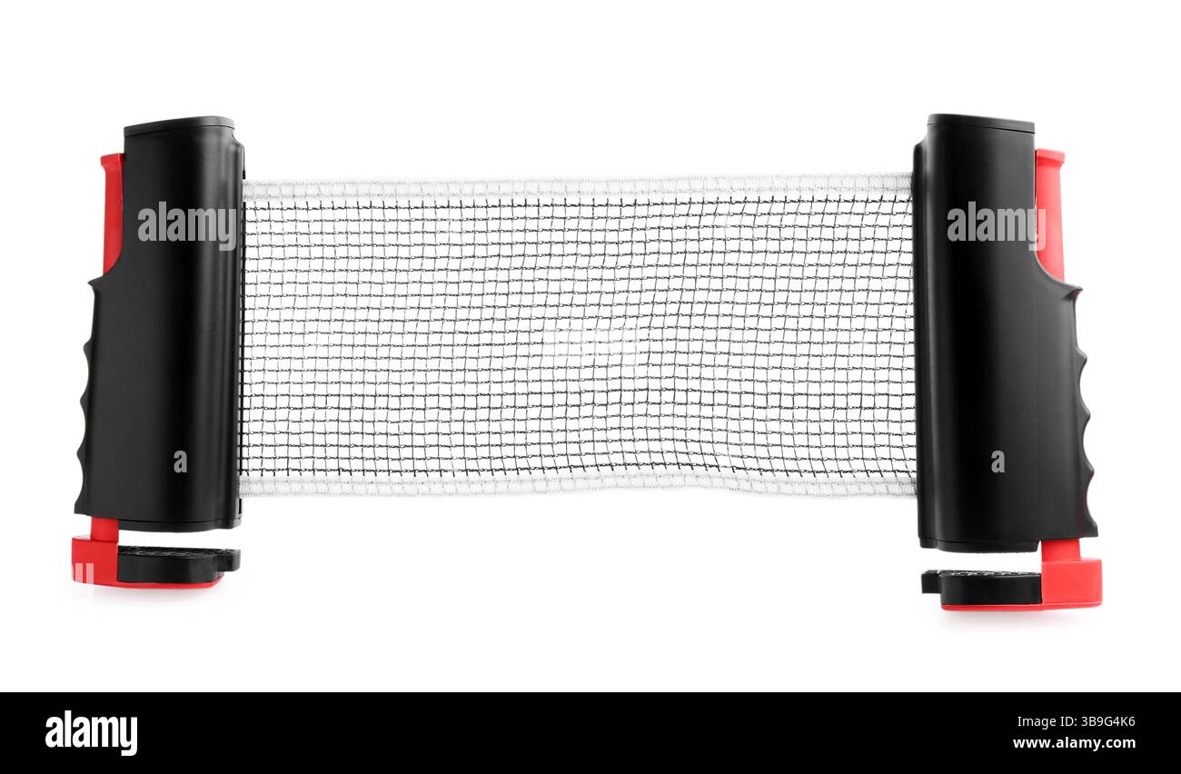 Portable ping pong net isolated on white Stock Photo - Alamy