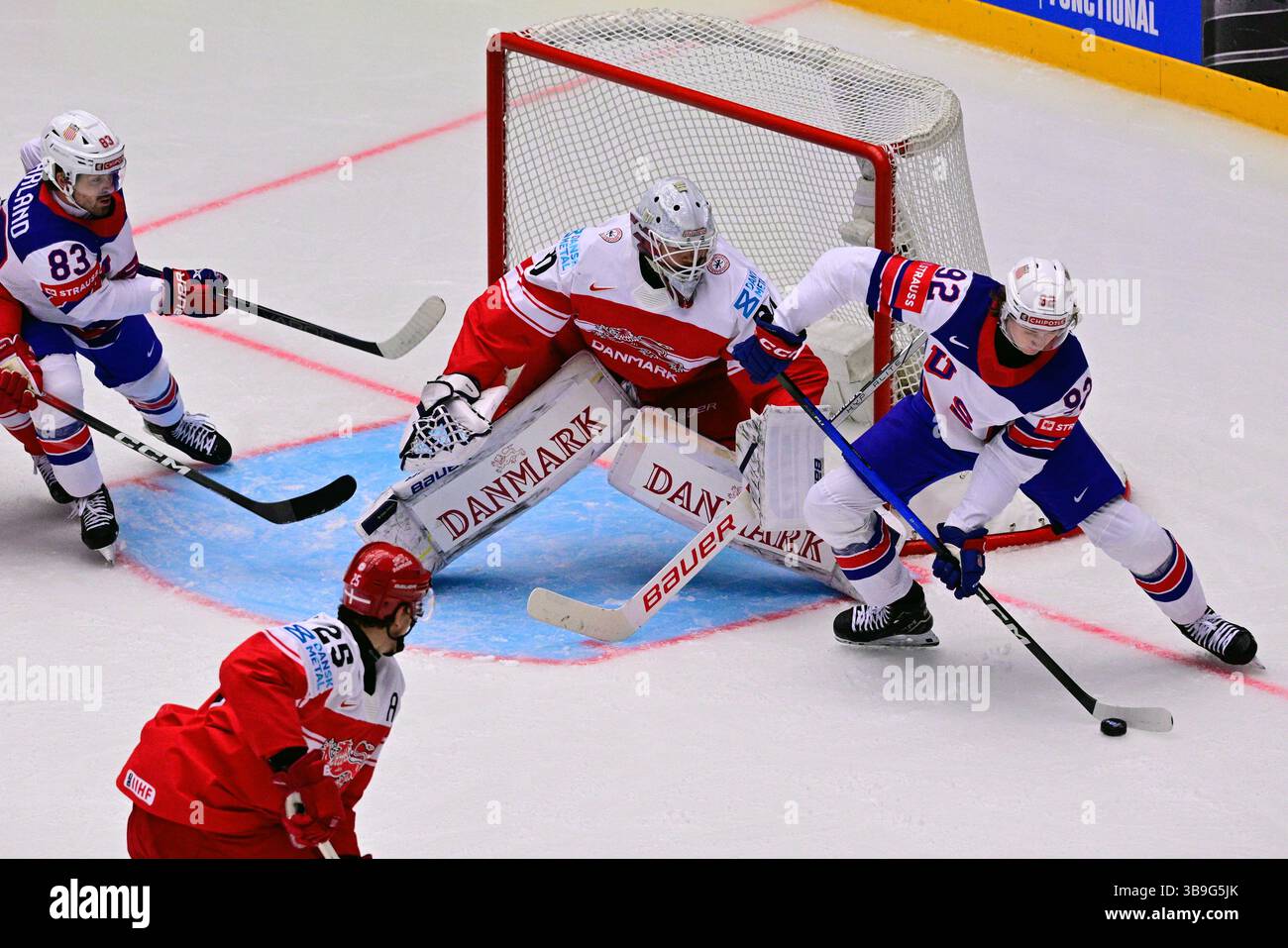 Herning, Denmark. 09th May, 2025. (L-R) Conor Garland of USA, Oliver ...