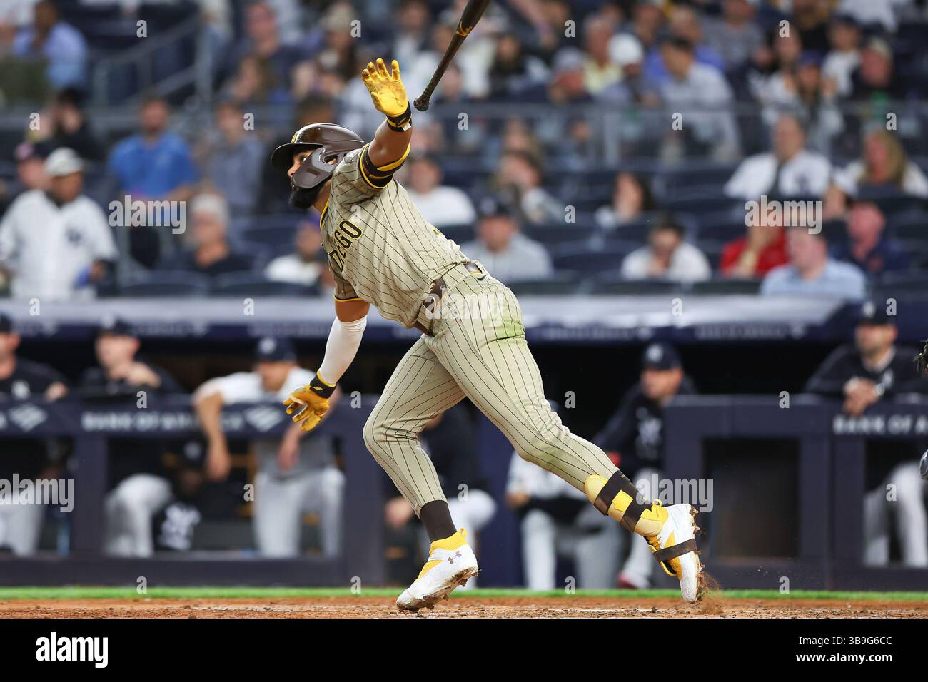BRONX, NY - MAY 07: Fernando Tatis Jr. #23 of the San Diego Padres at ...