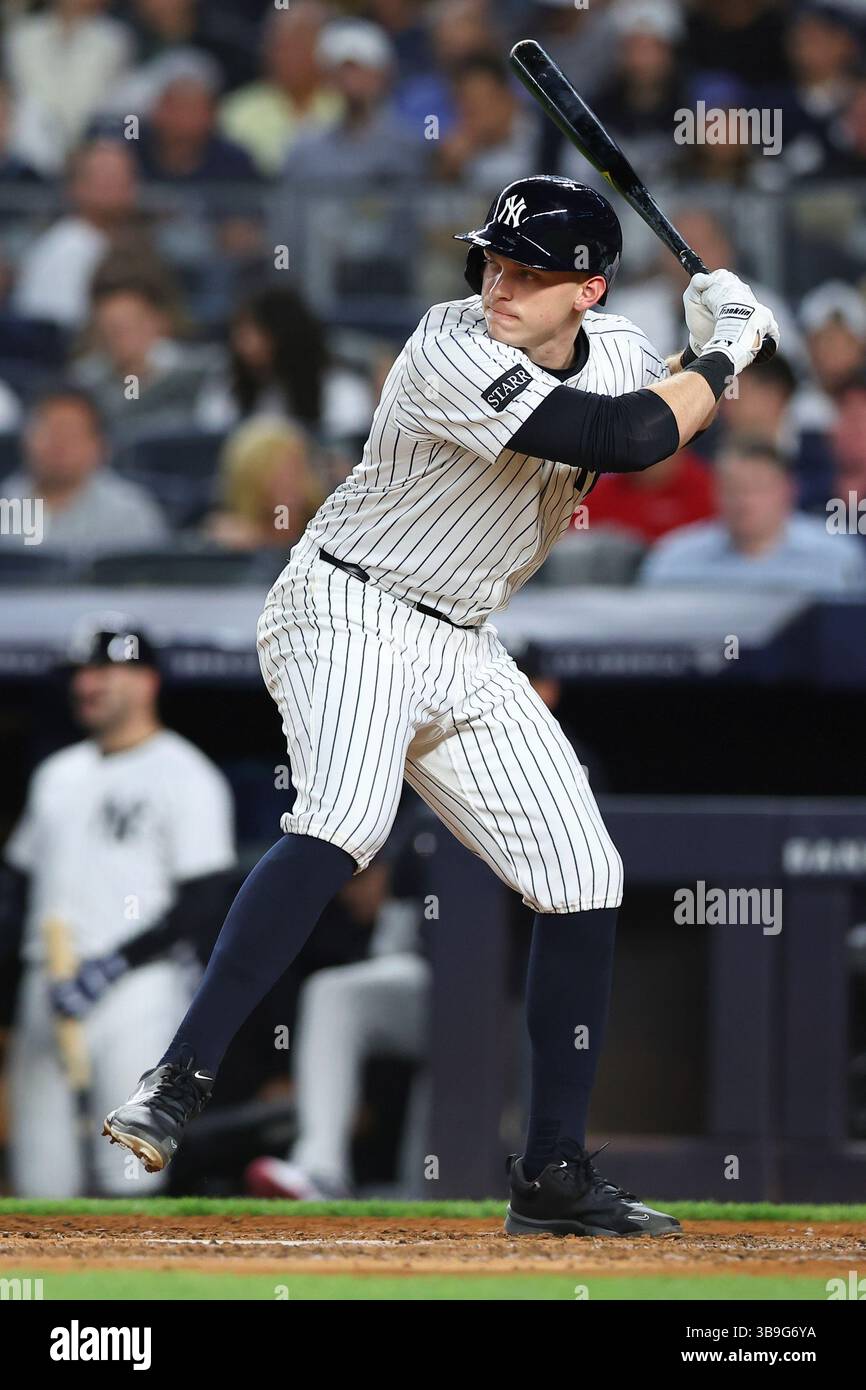 BRONX, NY - MAY 07: Ben Rice #22 of the New York Yankees at bat during ...