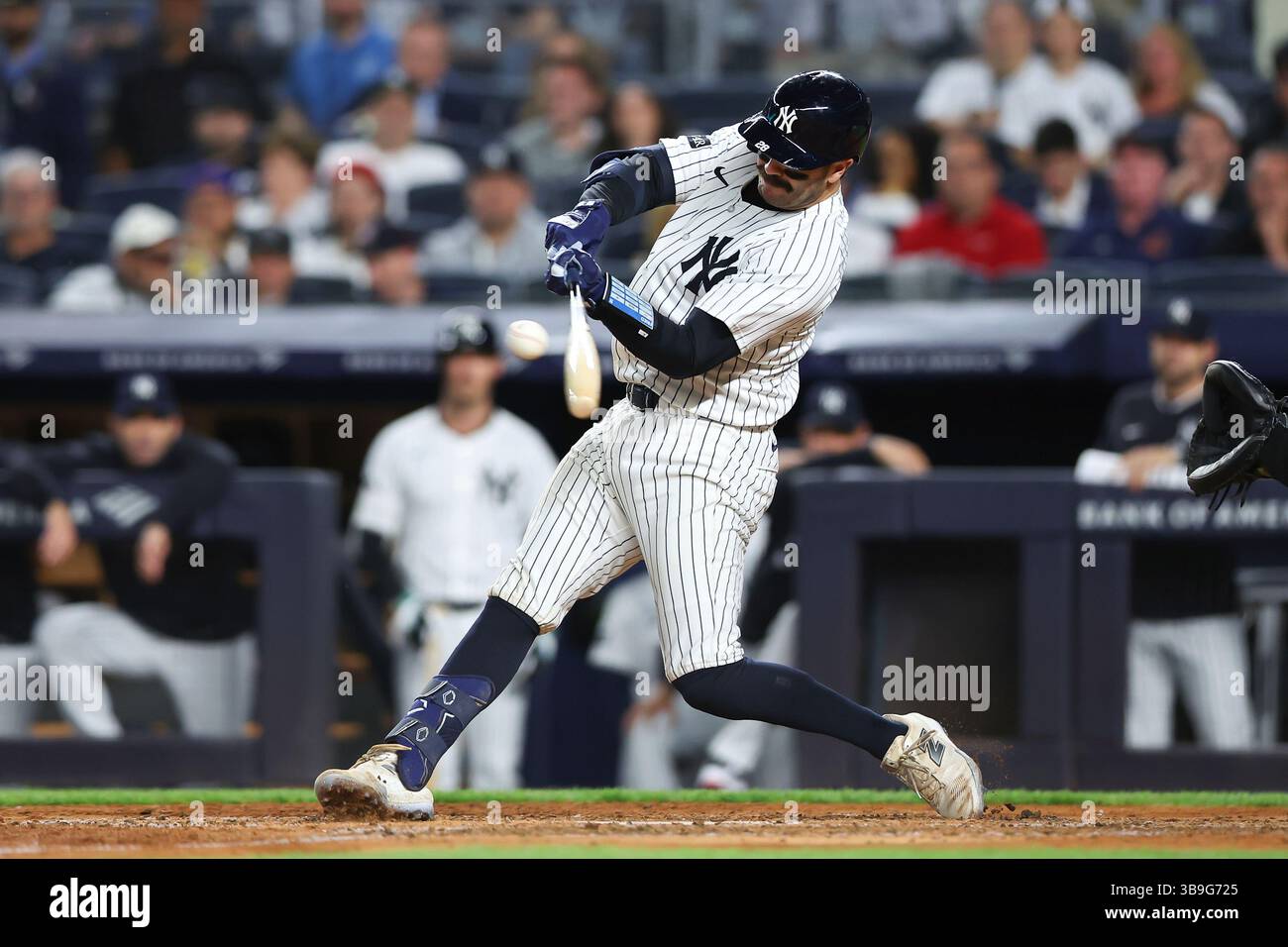BRONX, NY - MAY 07: Austin Wells #28 of the New York Yankees at bat ...