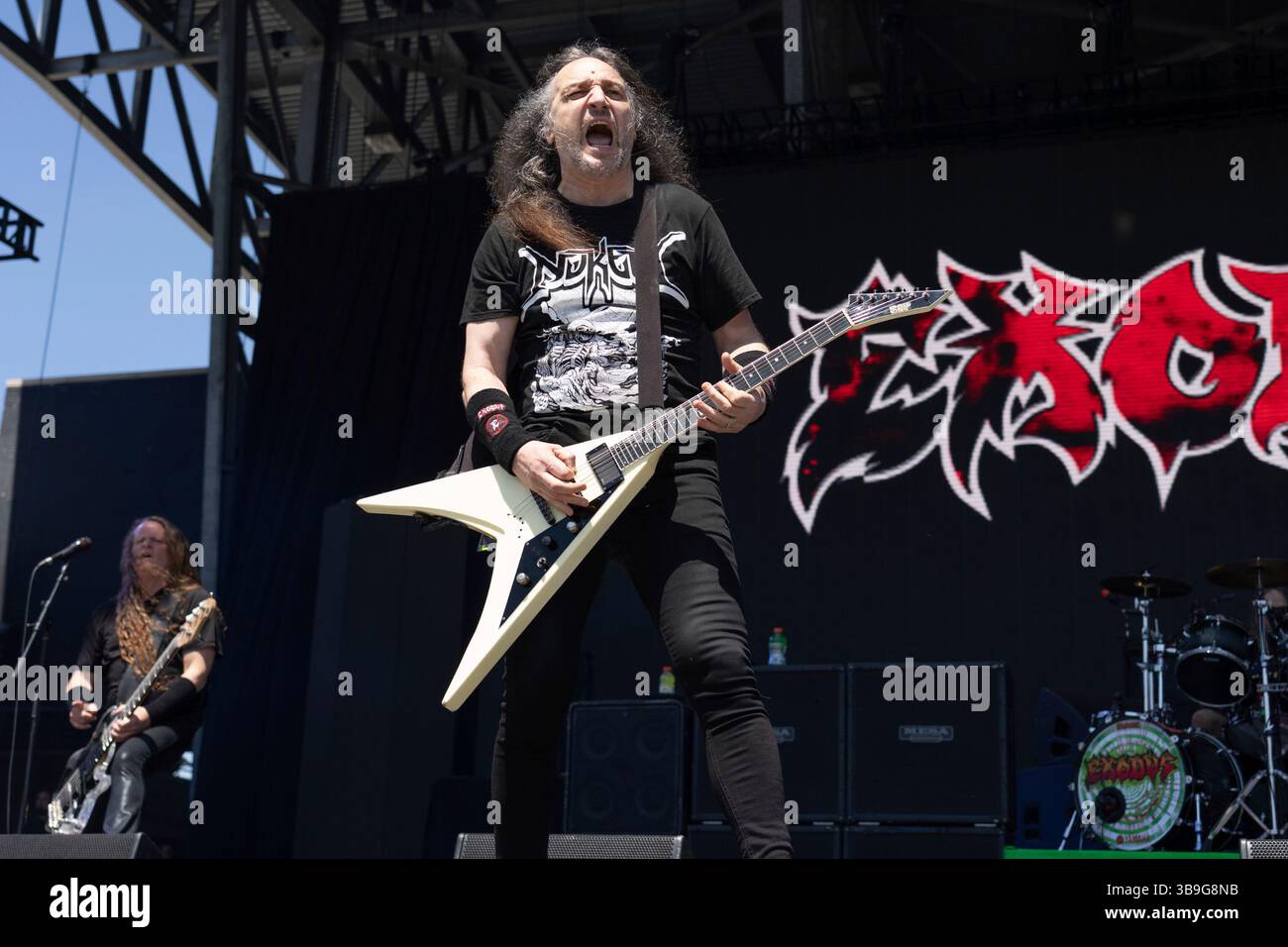 Lee Altus of Exodus performs during Sonic Temple Art and Music Festival ...
