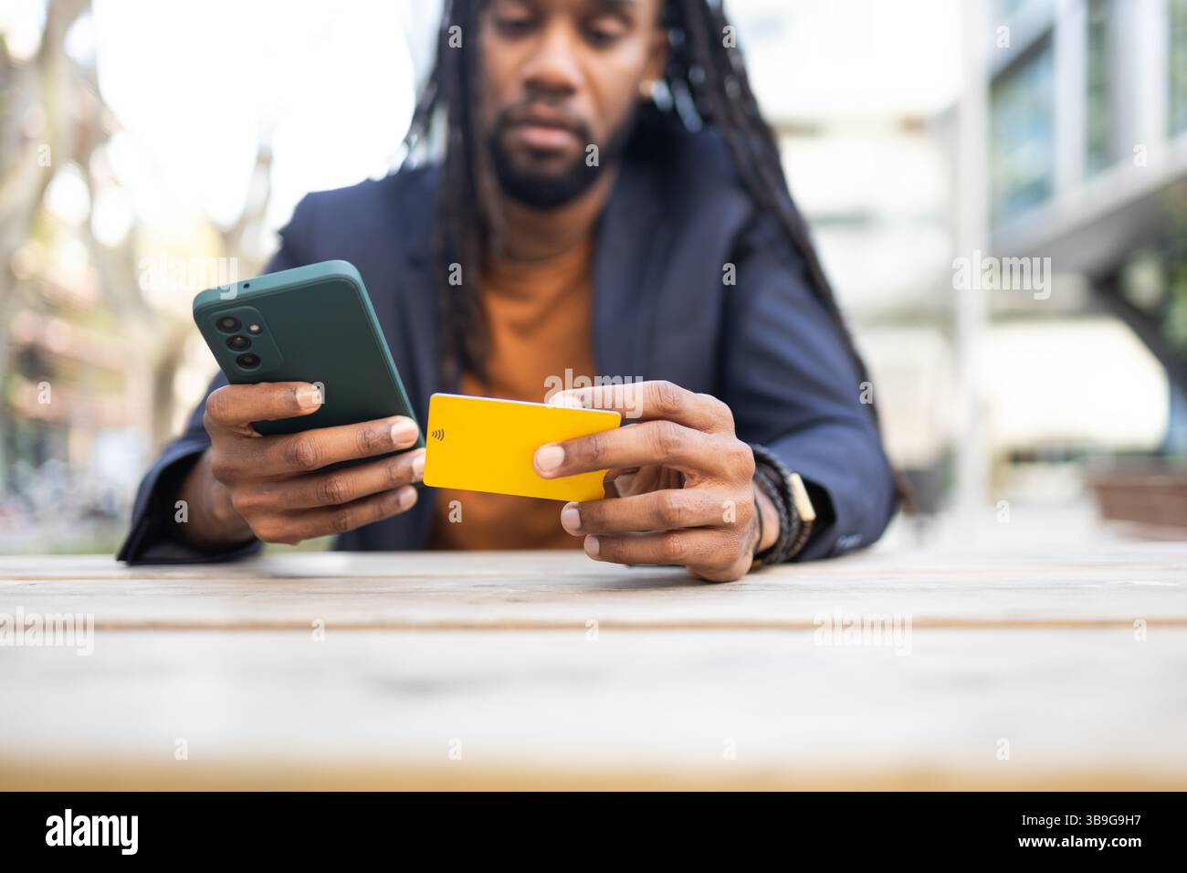 Engaging in online banking hi-res stock photography and images - Alamy