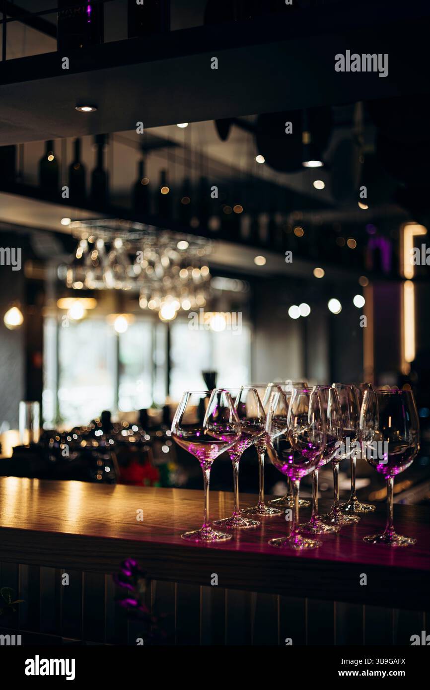 Luxurious bar setting ambient lighting hi-res stock photography and ...