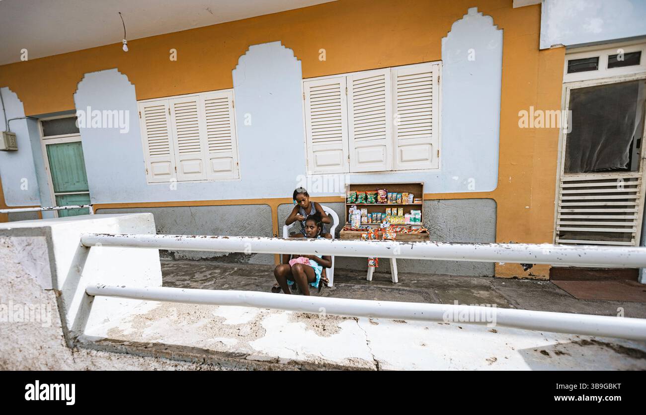 Children in Tarrafal, Cape Verde, West Africa Stock Photo - Alamy