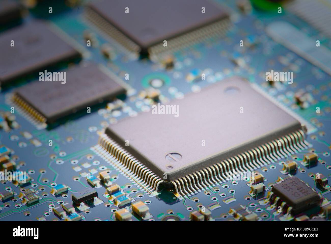 High-resolution image showcasing a close-up of an electronic ...