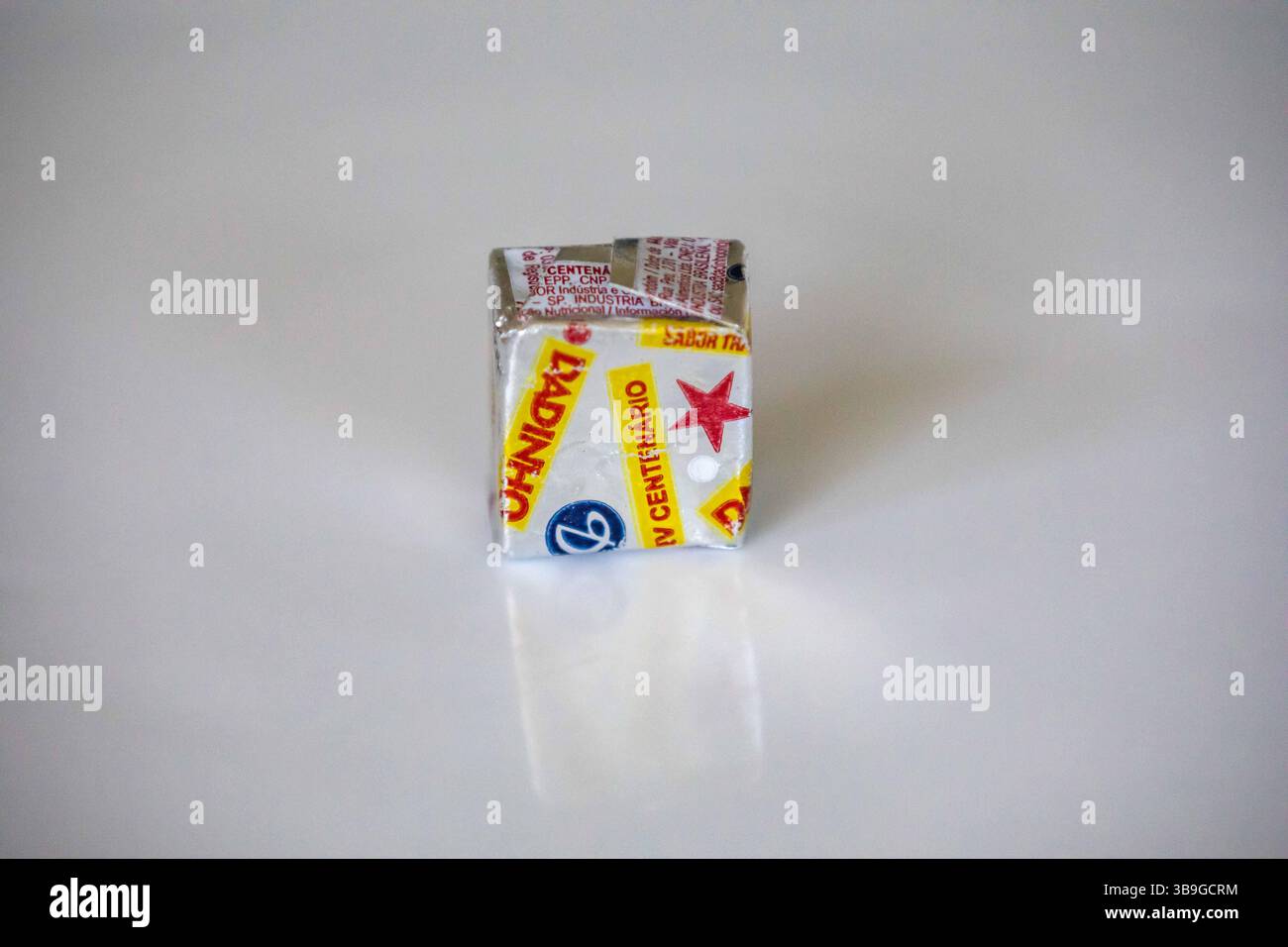 Traditional and original peanut candy known in Brazil as Dadinho. Made ...