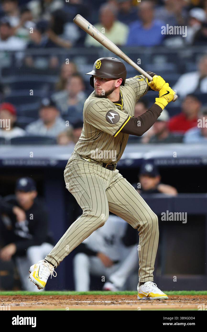 BRONX, NY - MAY 07: Jackson Merrill #3 of the San Diego Padres at bat ...
