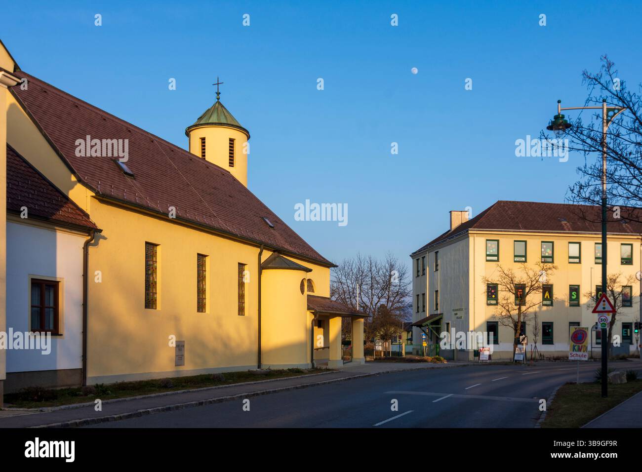 Bad Erlach, church Bad Erlach in Wiener Alpen, Alps, Lower Austria ...