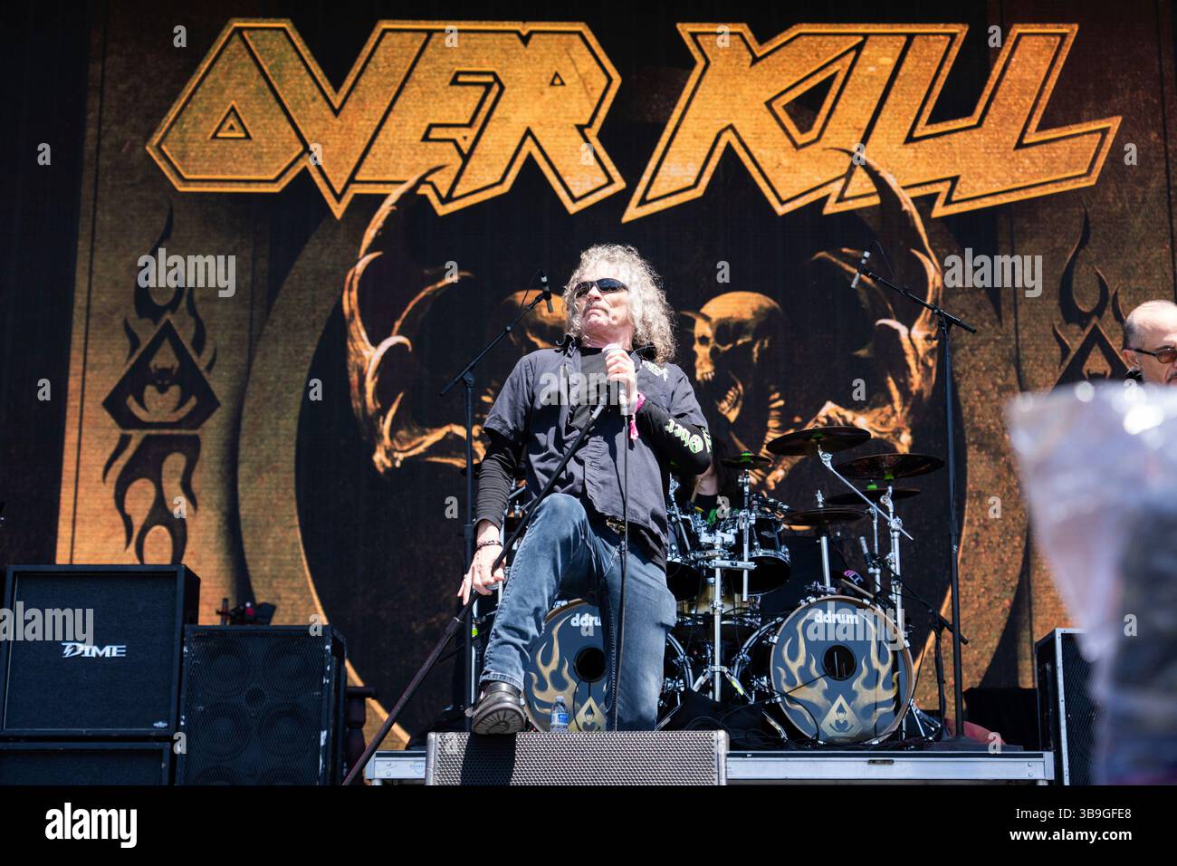 Bobby Ellsworth of Overkill performs during Sonic Temple Art and Music ...