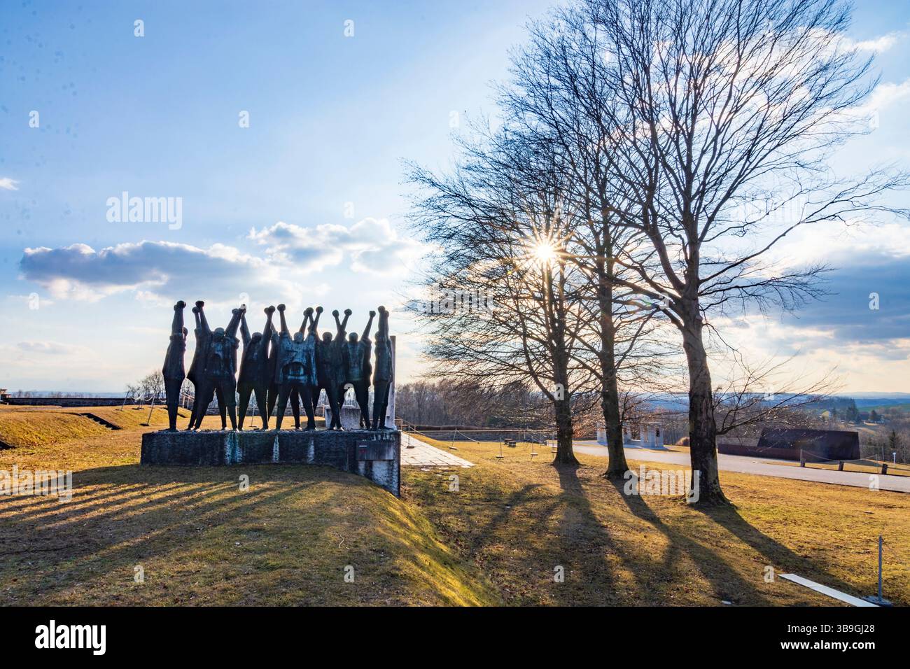 Mauthausen, Mauthausen concentration camp, memorial of Hungary in Donau ...