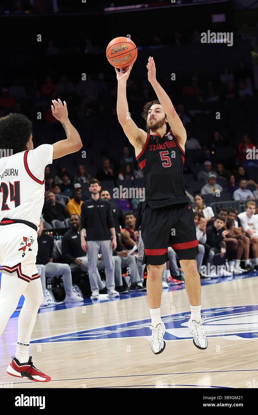CHARLOTTE, NC - MARCH 13: Stanford Cardinal guard Benny Gealer (5 ...