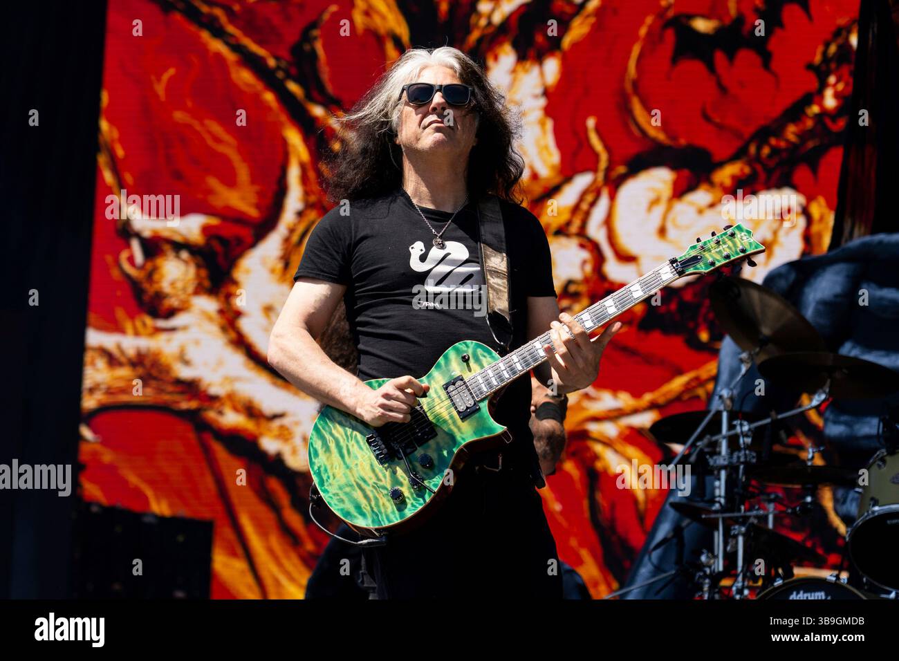 Alex Skolnick of Testament performs during Sonic Temple Art and Music ...