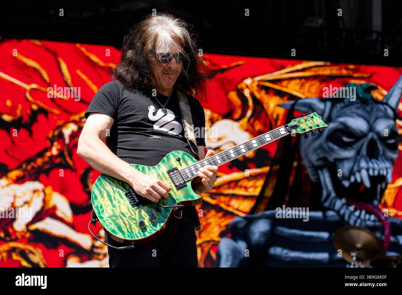 Alex Skolnick of Testament performs during Sonic Temple Art and Music ...