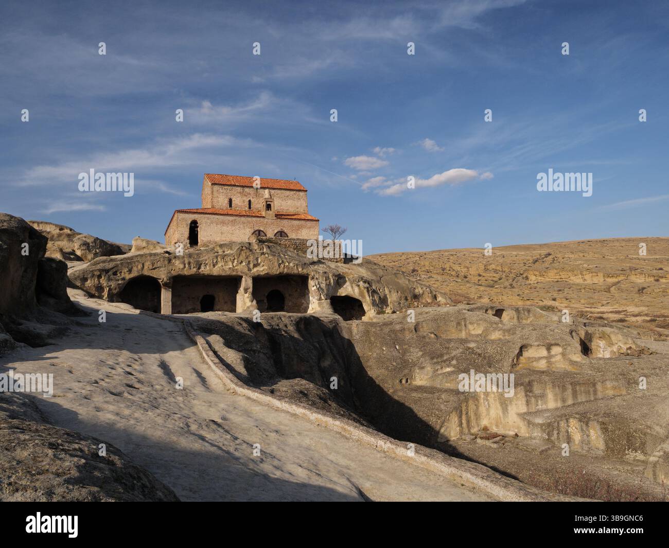 Uplistsikhe ancient cave city complex featuring historic rock cut ...
