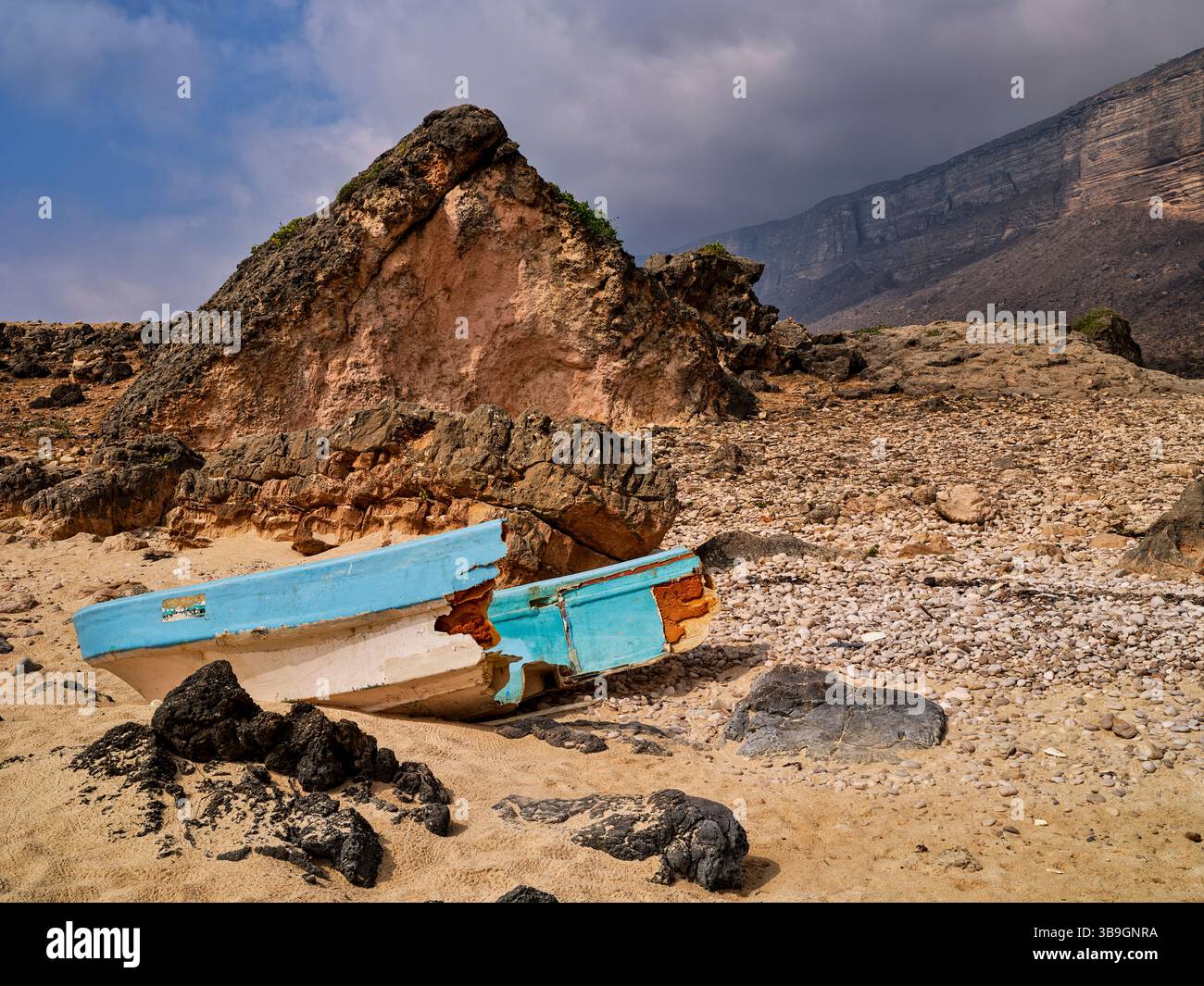 On the way from the Dhofar Mountains down to Fazayat Beach, Oman Stock ...