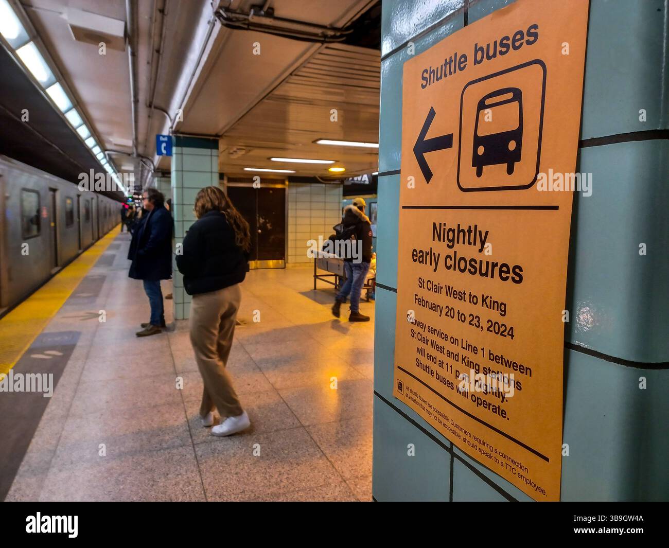 Toronto, ON, Canada - April 24, 2025: View at the St. George Station ...