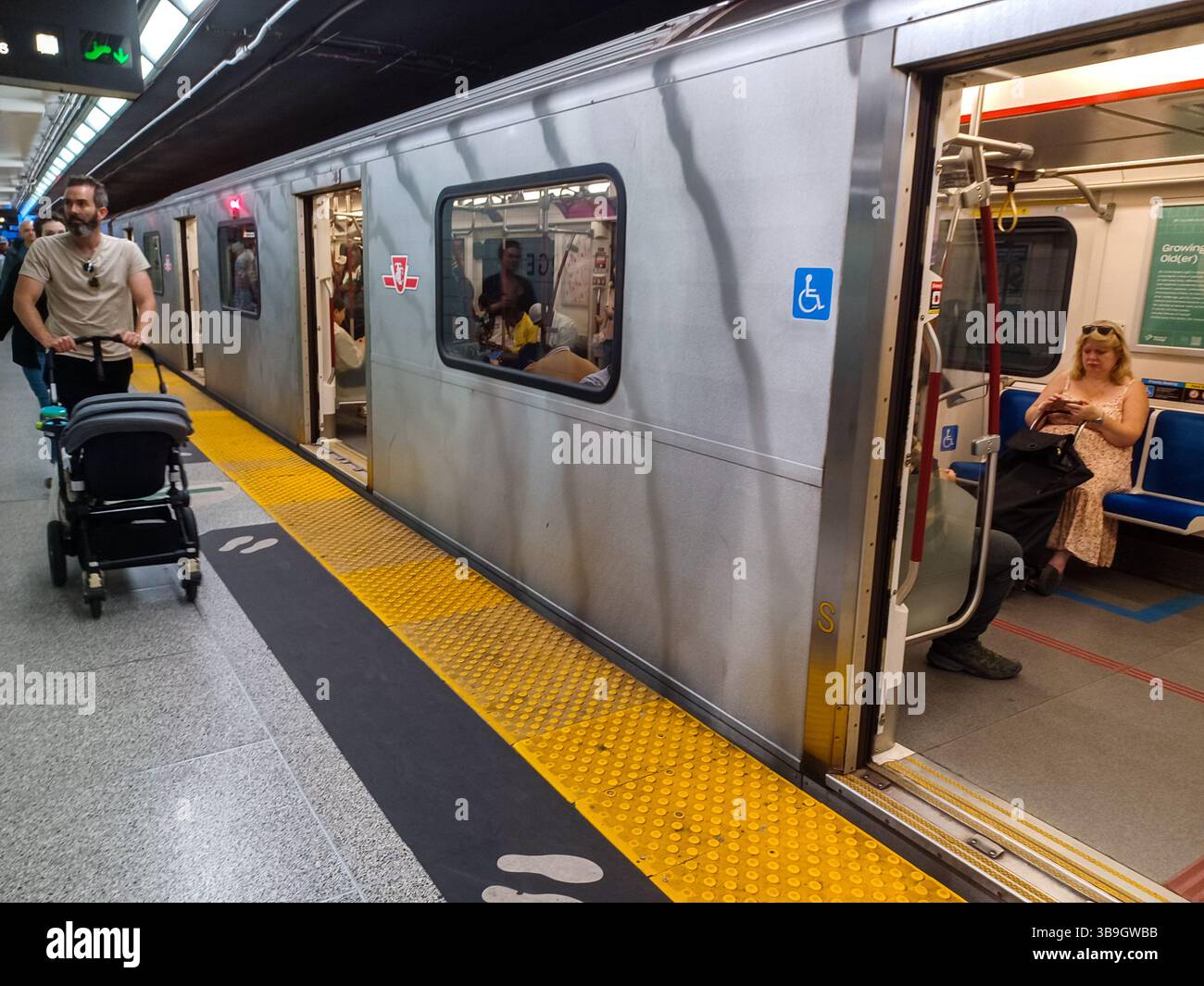Toronto, ON, Canada - April 24, 2025: View at the St. George Station ...
