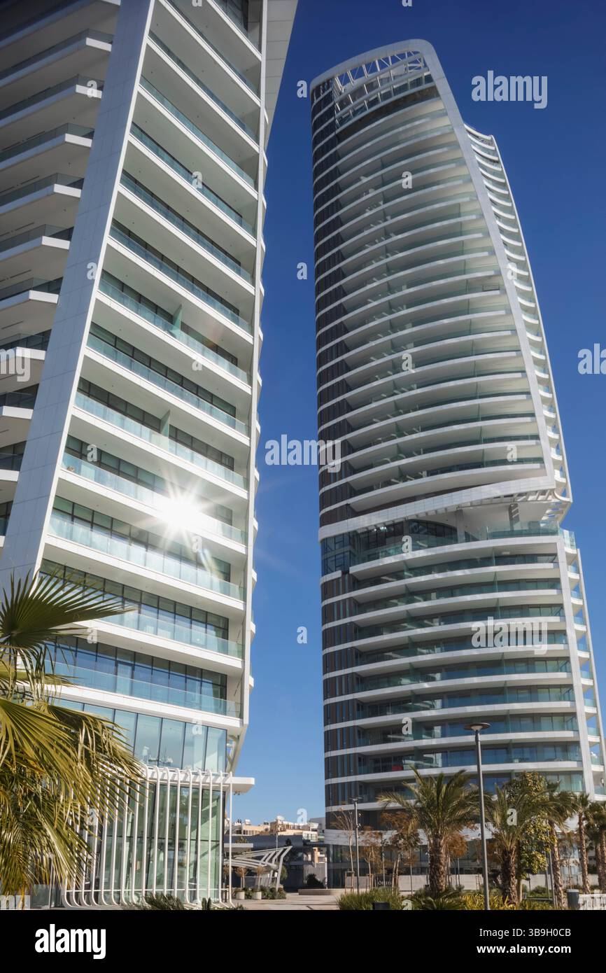 Cyprus, Limassol (Lemesos), Trilogy Towers Modern High-rise Buildings ...