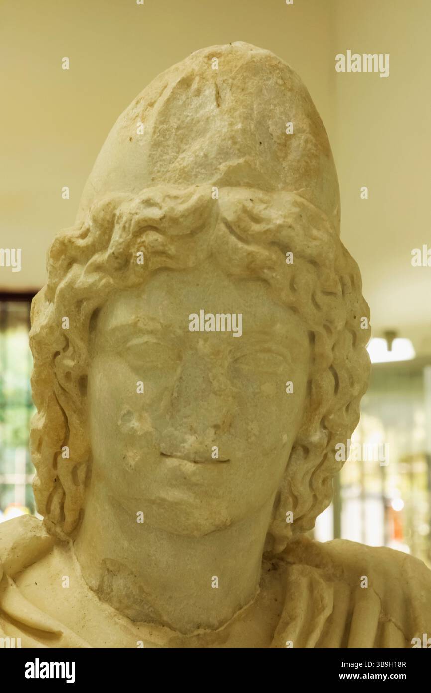 Cyprus, Episkopi, Episkopi Museum, Marble Statue of Meleager Stock ...