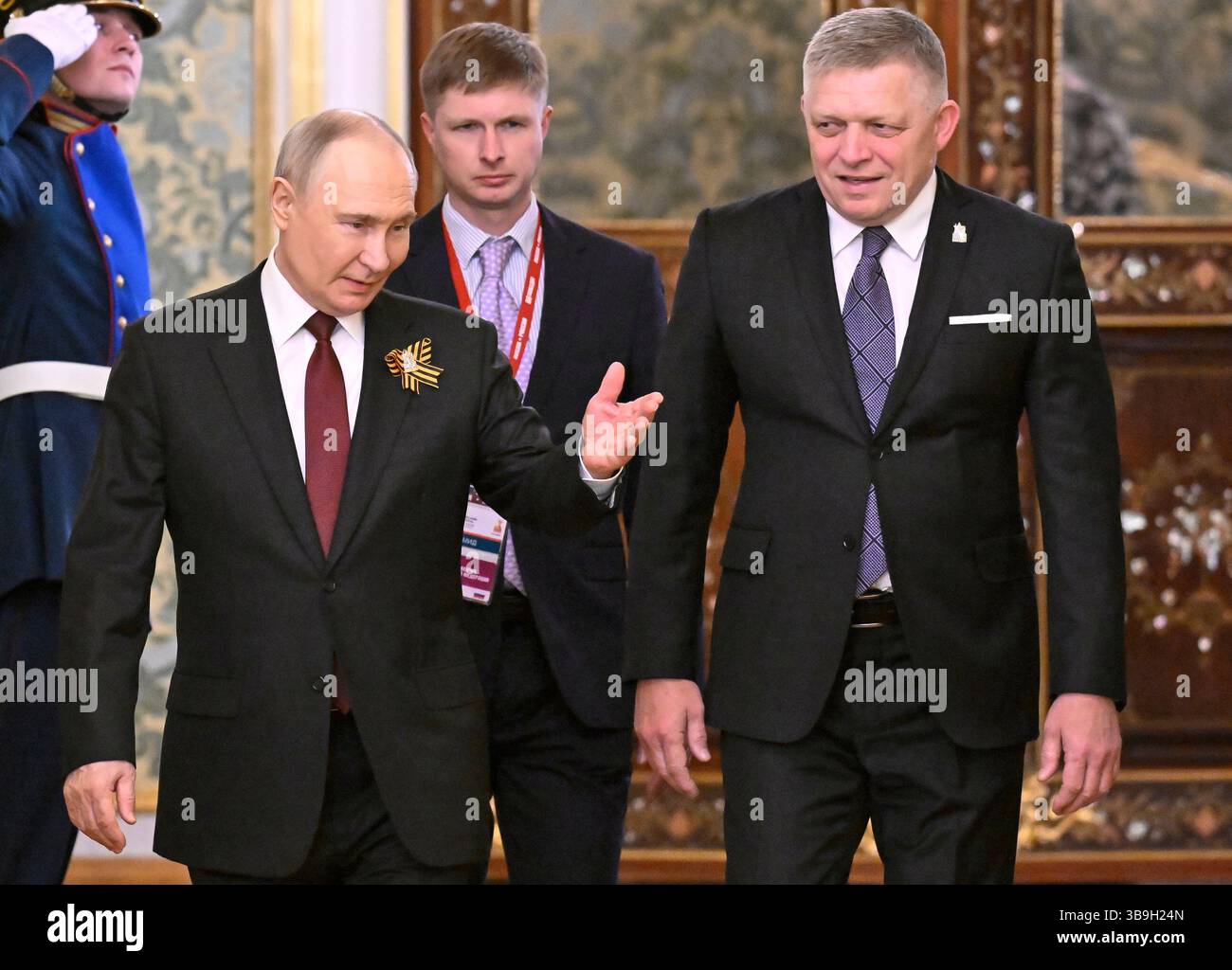 Russian President Vladimir Putin, left, and Slovakia's Prime Minister ...
