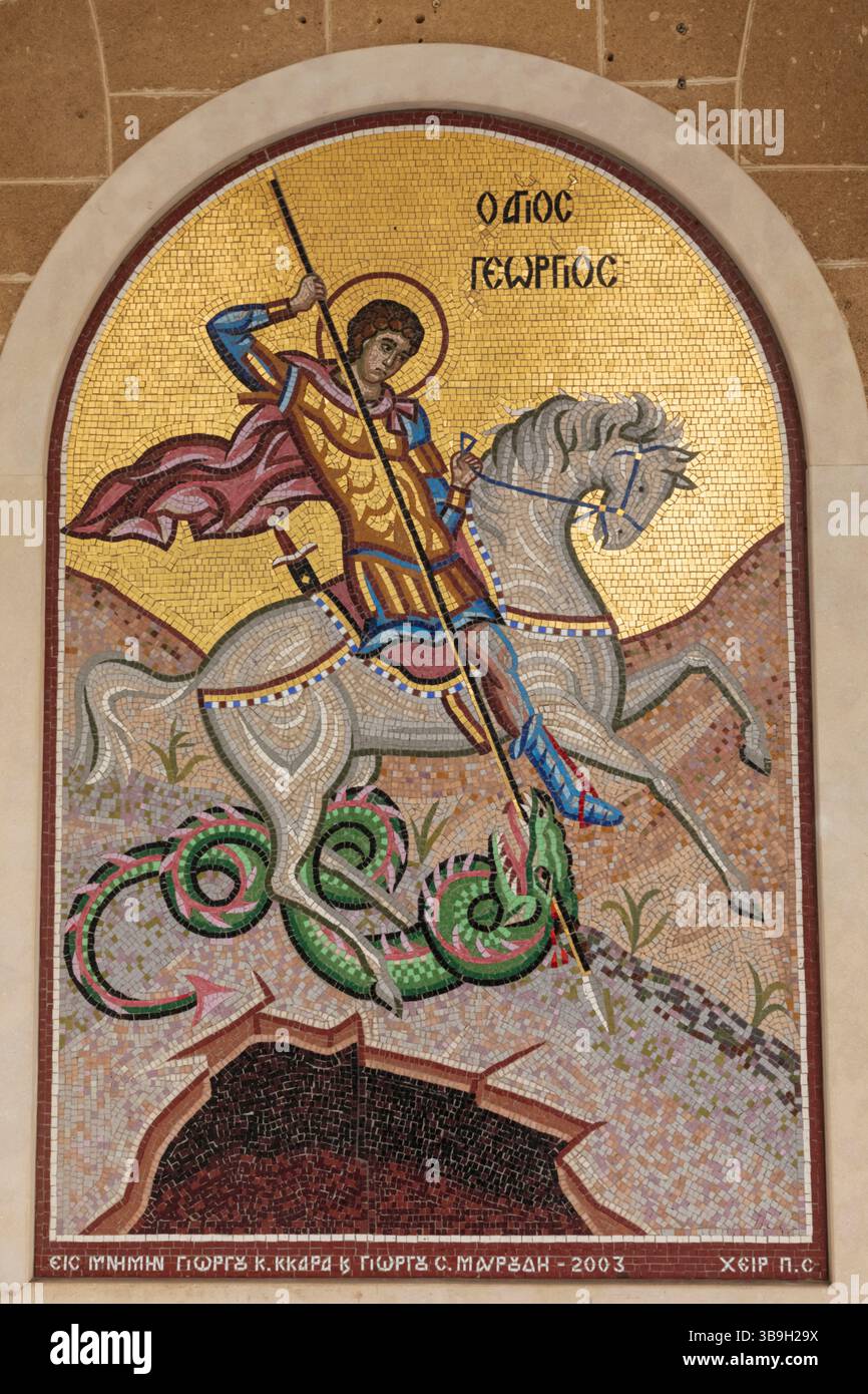 Mosaic depicting st george and the dragon hi-res stock photography and ...