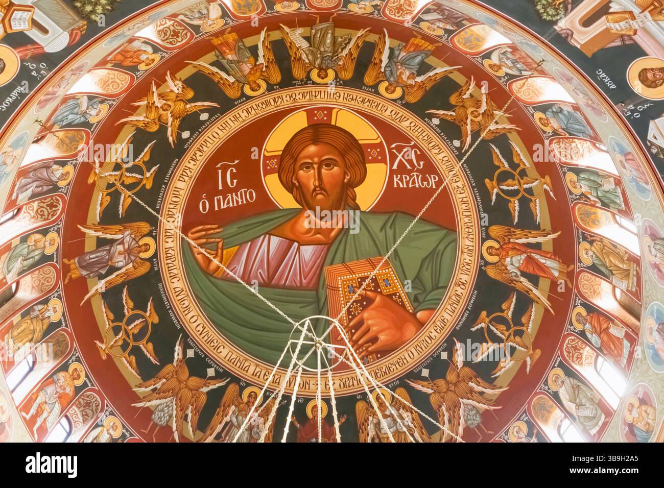 Cyprus, Ayia Napa, Paralimni, Agios Georgios New Church, Cupola ...