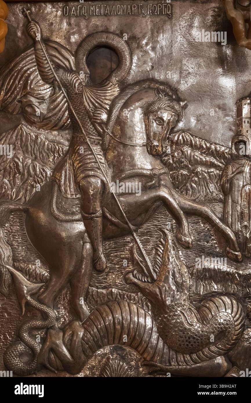 Agios georgios church st george icon hi-res stock photography and ...