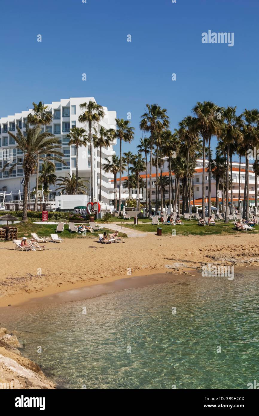 Cyprus, Paphos, Paphos Palm Fringed Beachfront and Luxury Hotels and ...