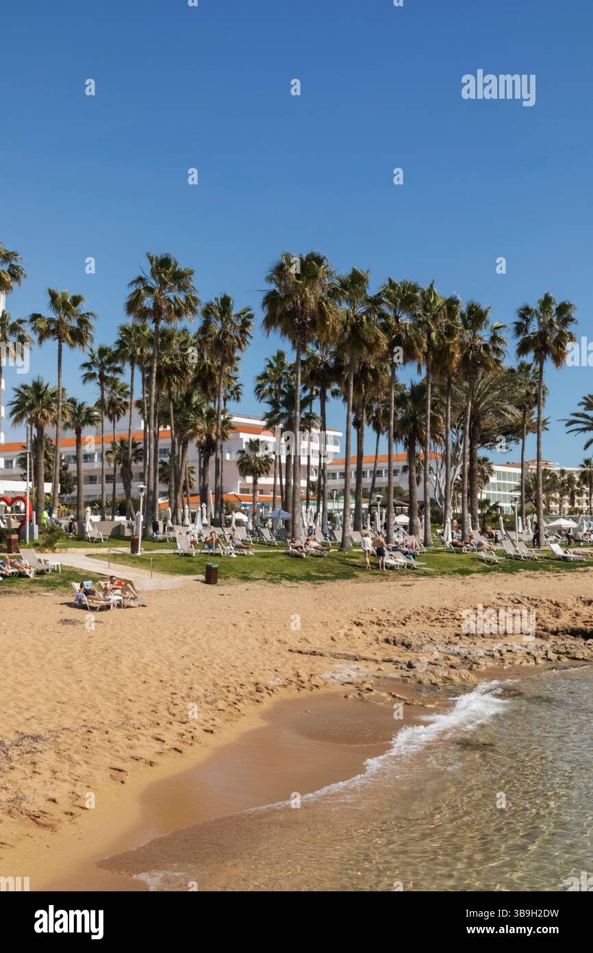 Cyprus, Paphos, Paphos Palm Fringed Beachfront and Luxury Hotels and ...