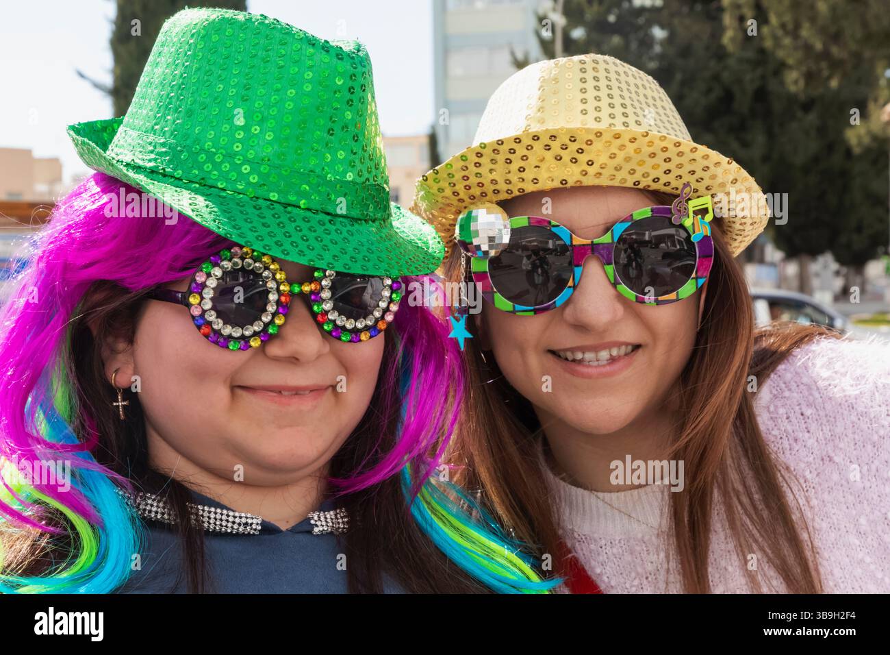 Cyprus, Paphos, The Annual Paphos Carnival, Colourful Smiling Carnival ...