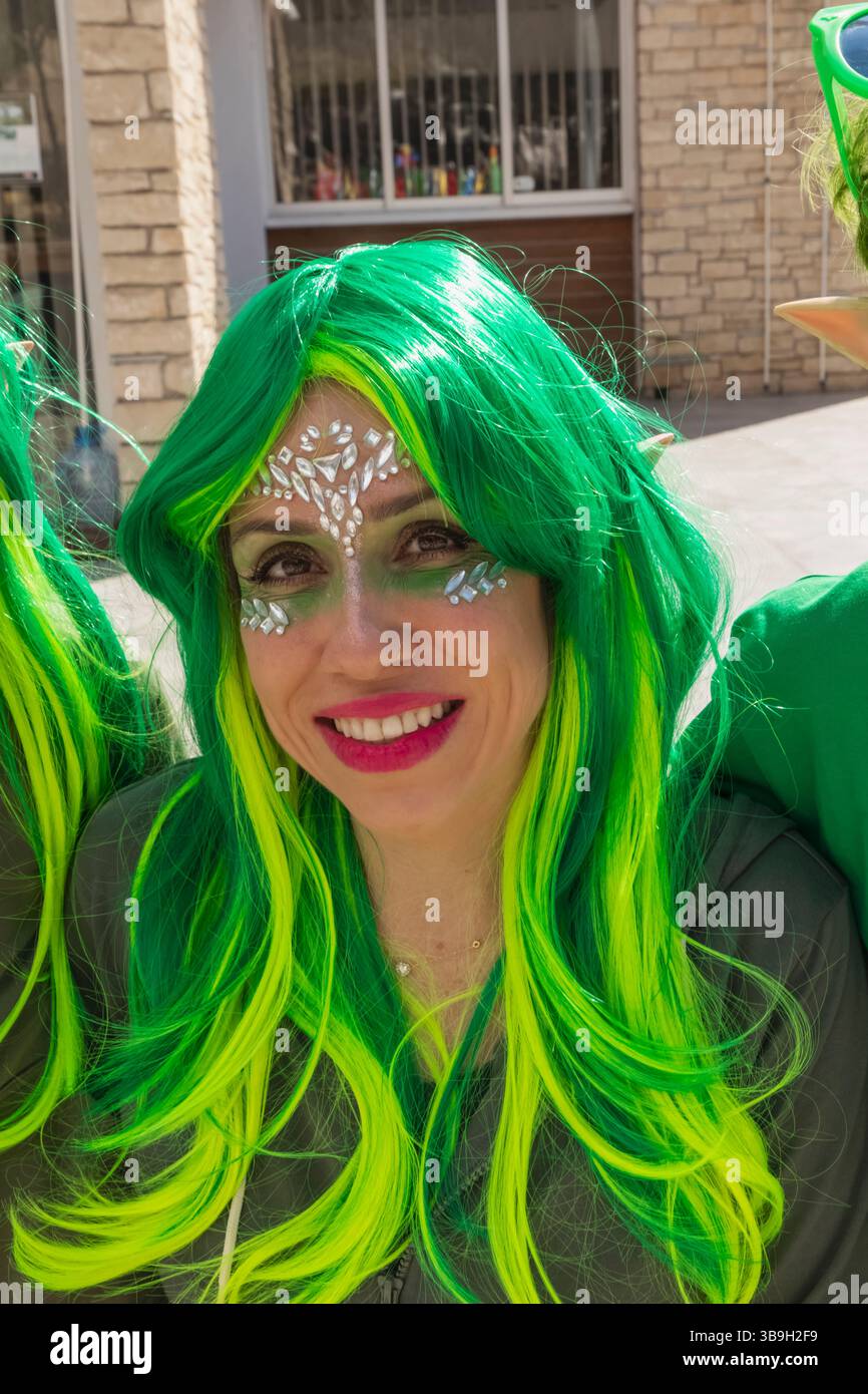 Cyprus, Paphos, The Annual Paphos Carnival, Colourful Smiling Carnival ...