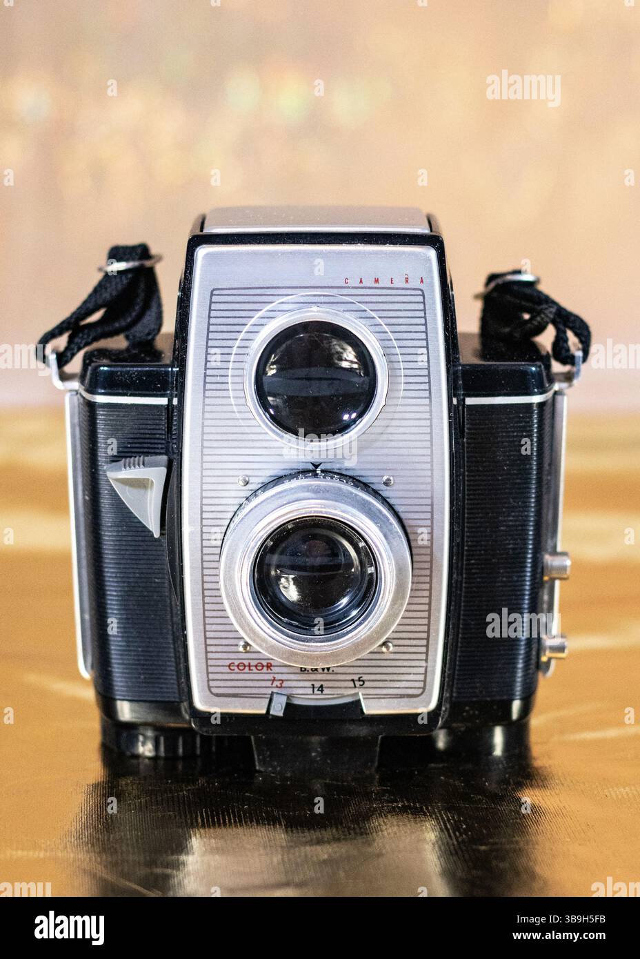 A vintage TLR analog camera Stock Photo - Alamy