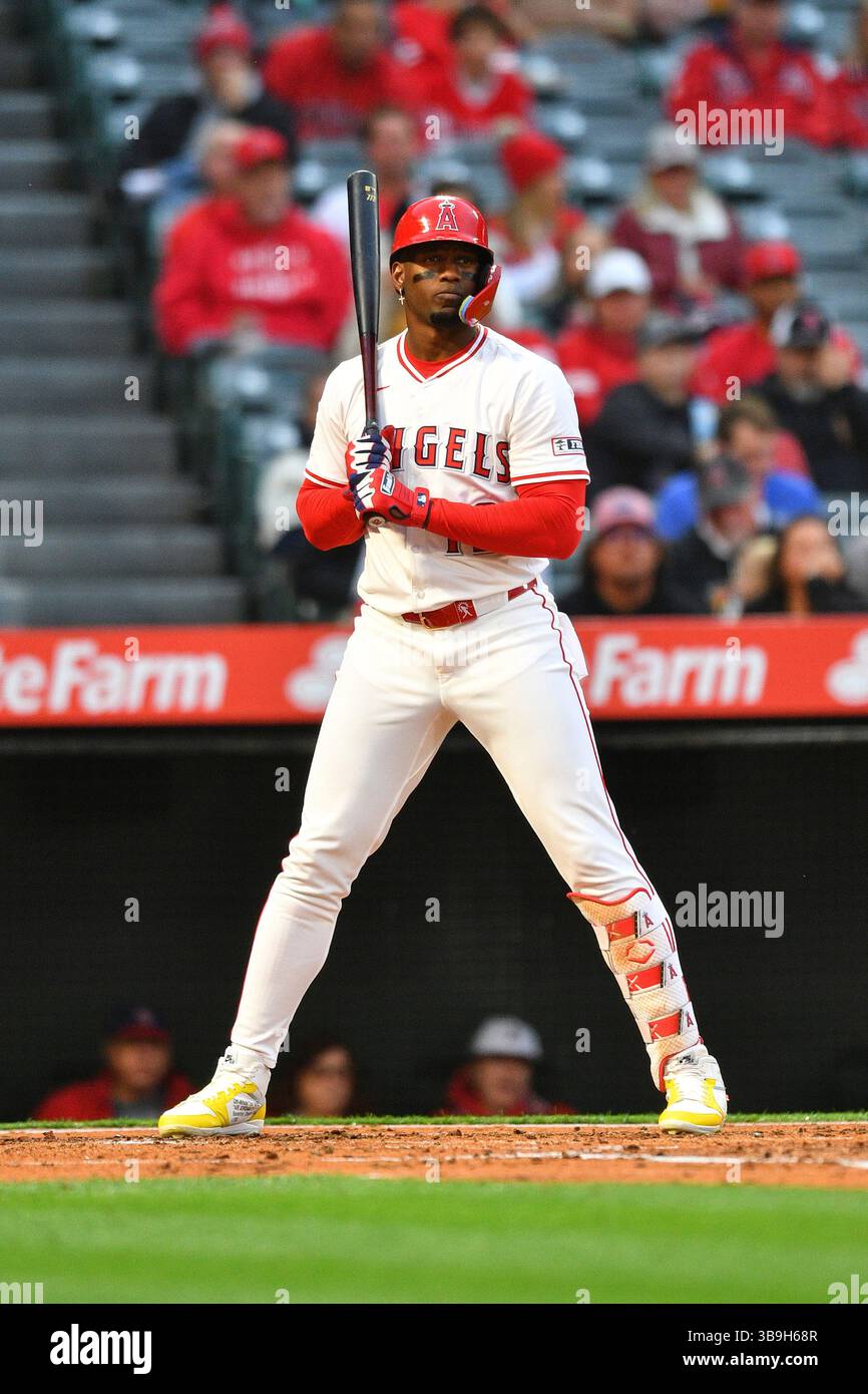 ANAHEIM, CA - MAY 06: Los Angeles Angels designated hitter Jorge Soler ...