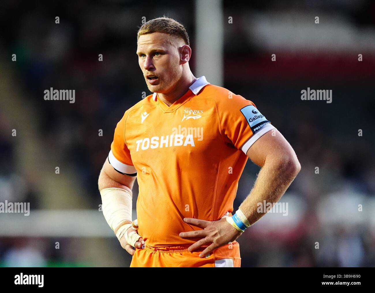 Sale Sharks' Jean-Luc du Preez during the Gallagher Premiership match ...