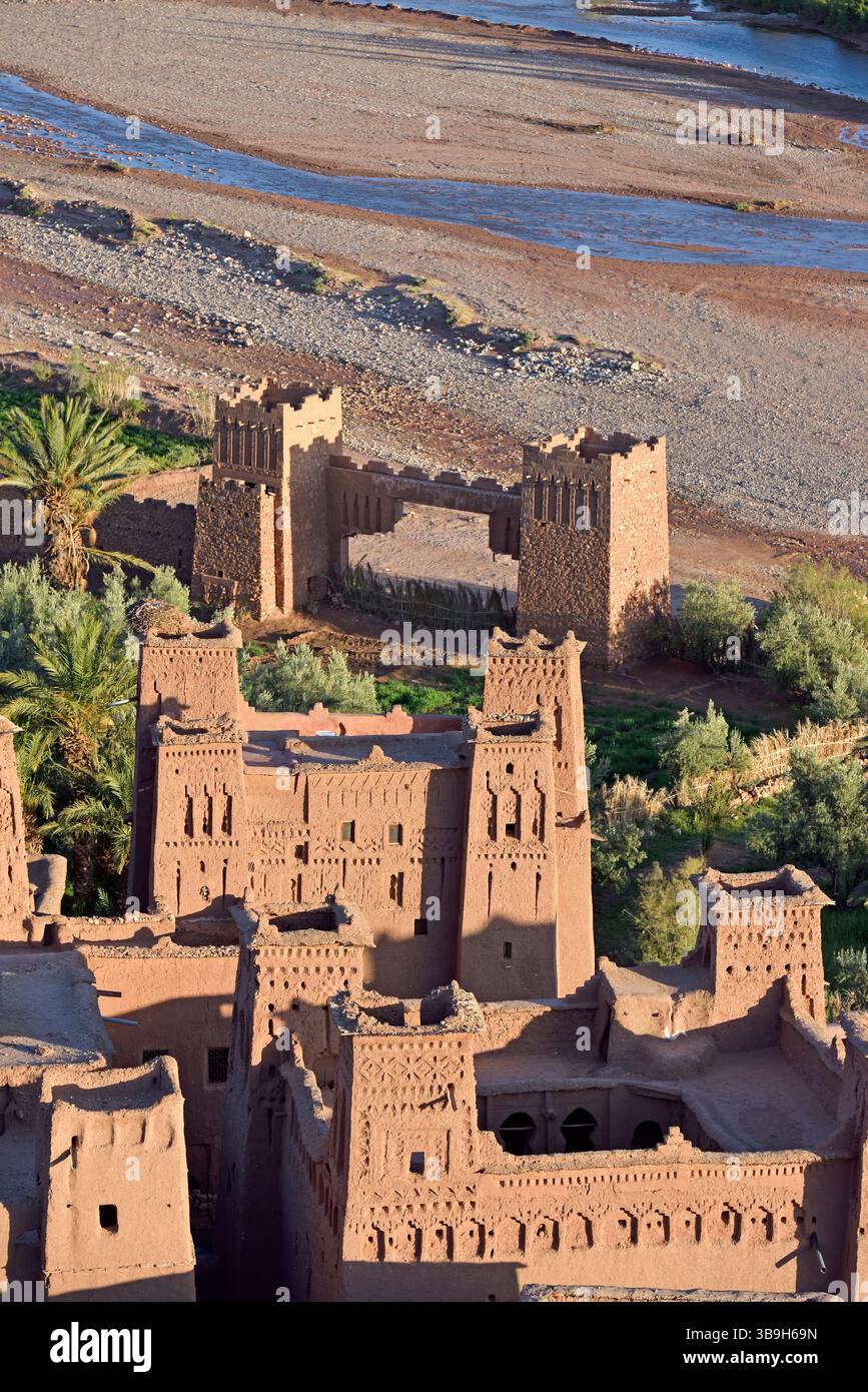 Ksar of Ait-Ben-Haddou, Ounila River valley, Ouarzazate Province ...