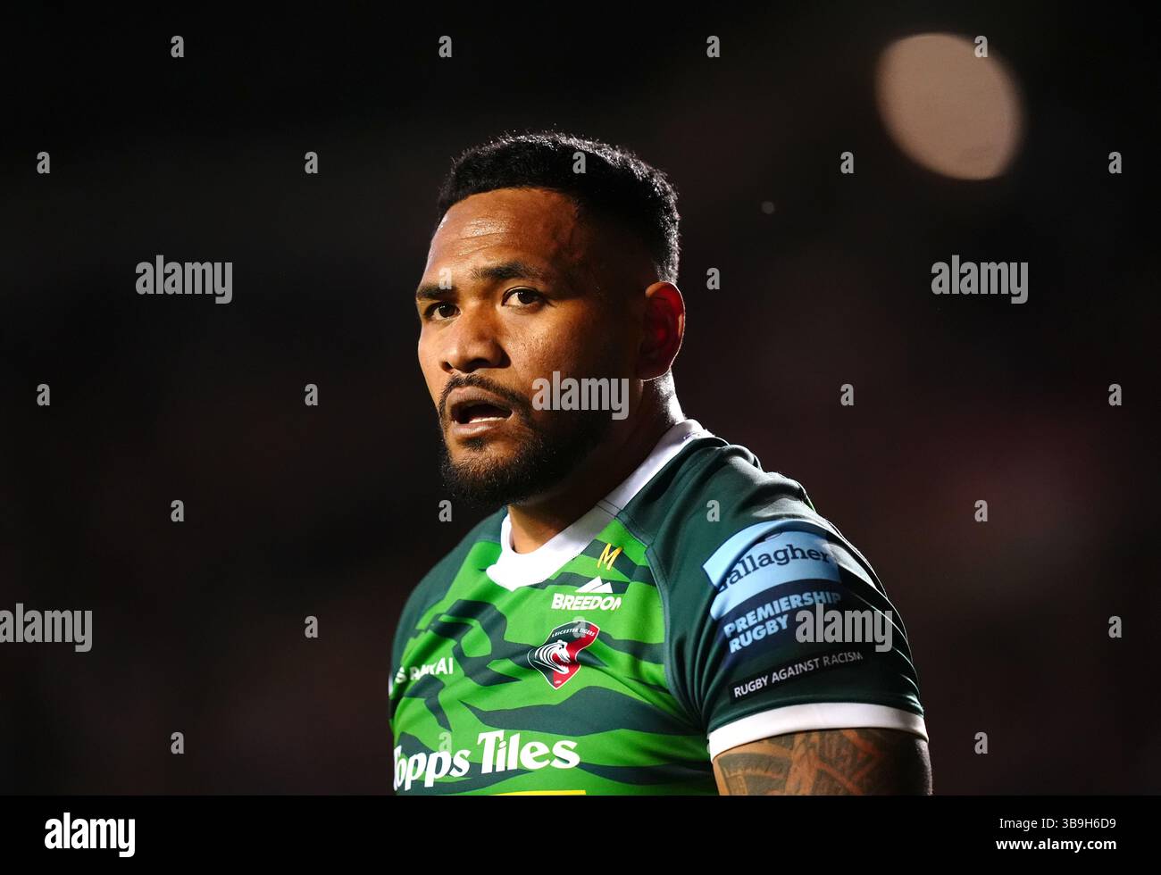 Leicester Tigers' Solomone Kata during the Gallagher Premiership match ...